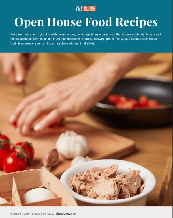 32 Open House Food Ideas, Recipes & Pairings To Sell Listings