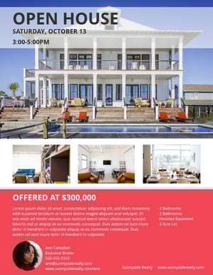 16 Free & Paid Open House Flyer Templates That Get Leads