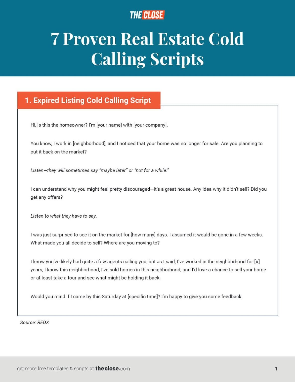 7 Proven Real Estate Cold Calling Scripts for Lead Gen
