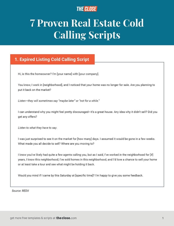 7 Proven Real Estate Cold Calling Scripts for Lead Gen