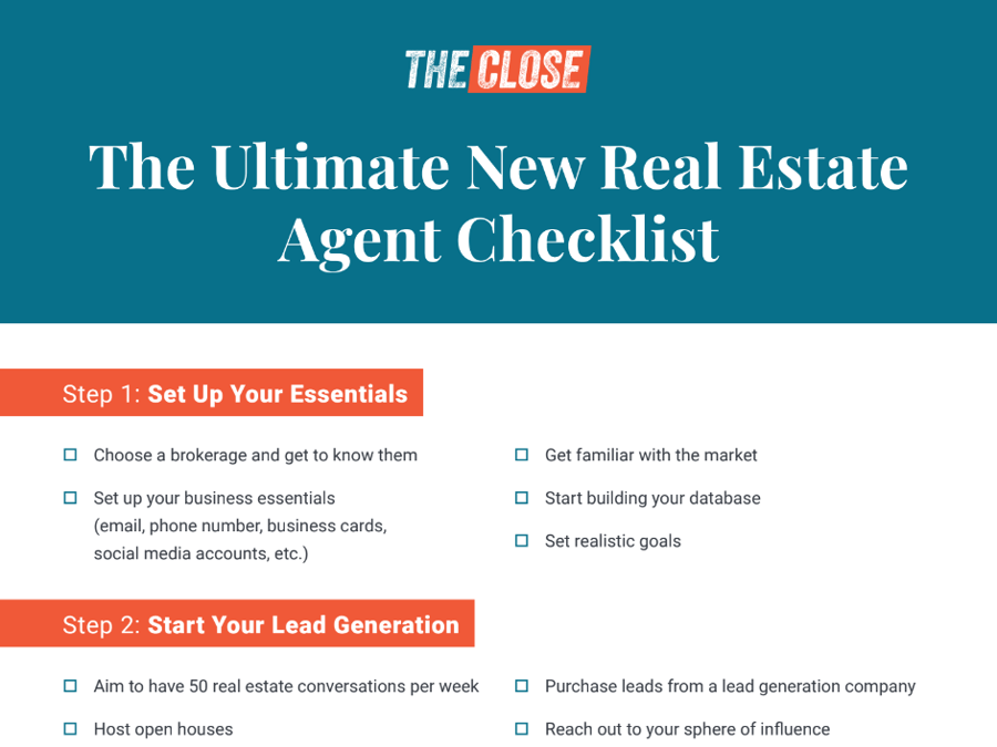 The Ultimate Checklist for New Real Estate Agents’ Success