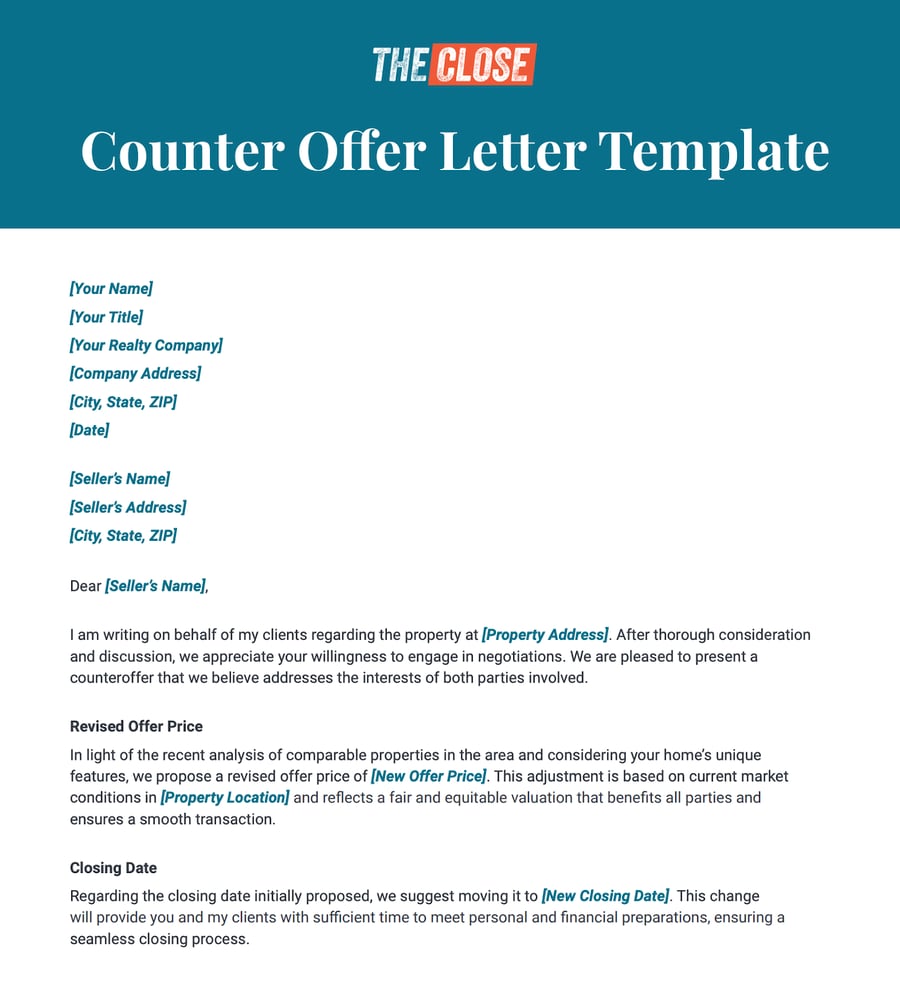 What is a Counter Offer in Real Estate?